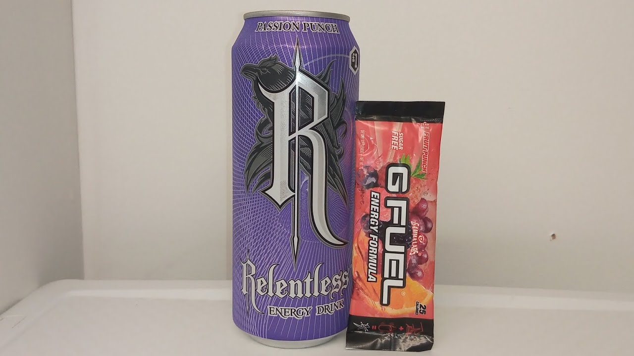 GFUEL FRUIT PUNCH VS RELENTLESS PASSION PUNCH + NEW DRINKS LINE UP! 😋 ...