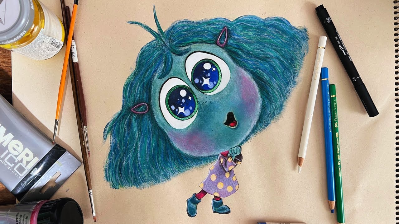 How to Draw Envy from Inside Out 2: Step-by-Step Tutorial - YouTube