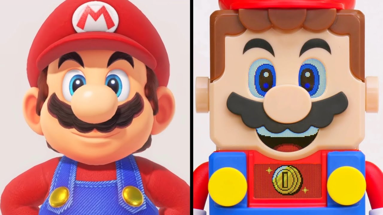 LEGO Super Mario Comparison (Original vs. LEGO) - YouTube