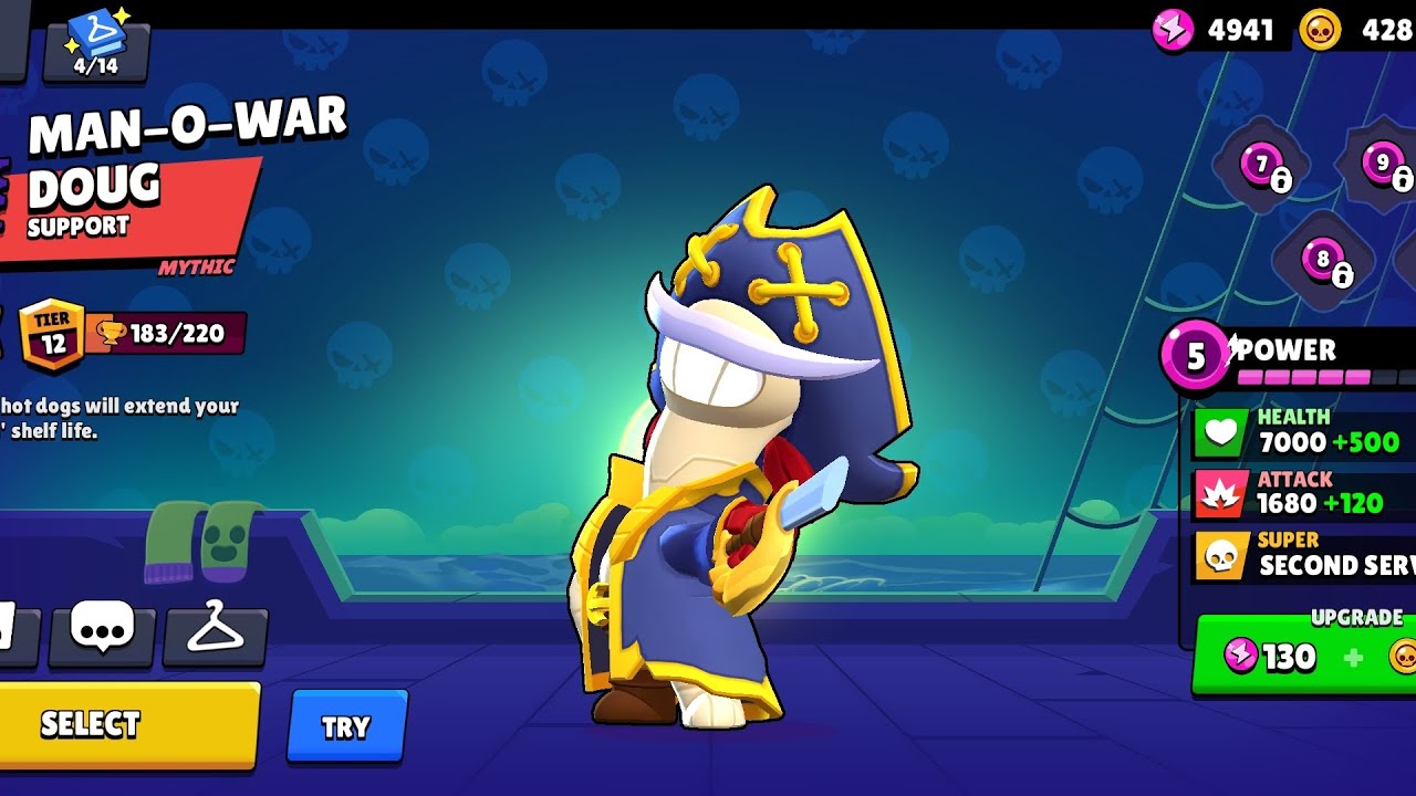 Brawl Stars New Pirate Doug Skin 🏴‍☠️🦜 - YouTube