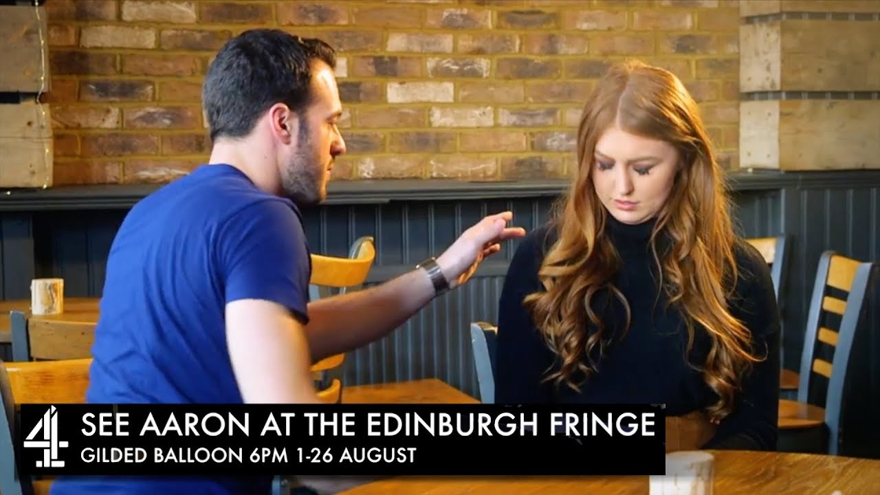 Catch EdFringe magic show by Channel 4 hypnotist Aaron Calvert - YouTube