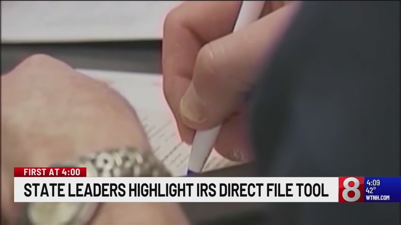 Legislators launch IRS Direct File Tool for taxpayers - YouTube