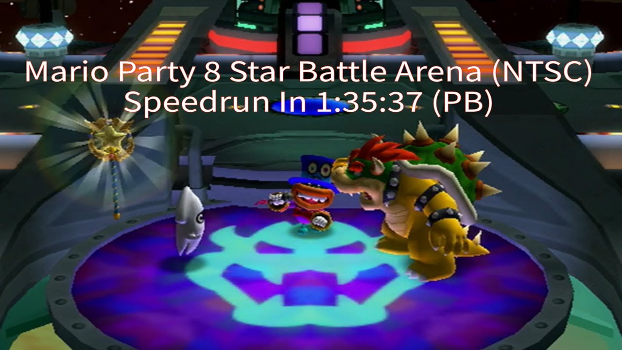 Mario Party 8 Star Battle Arena (NTSC) Speedrun In 1:35:37 (PB) - YouTube