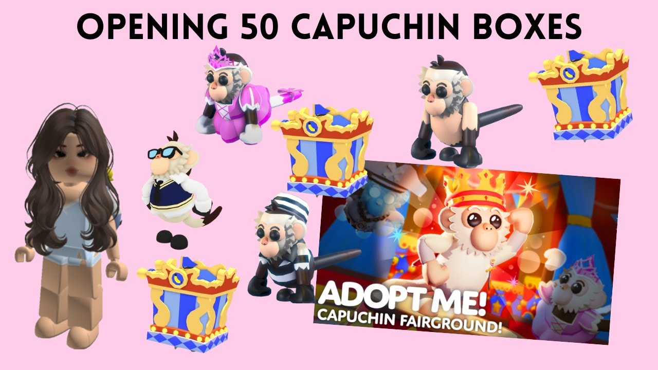 Opening 50 Capuchin Boxes | Adopt Me - YouTube