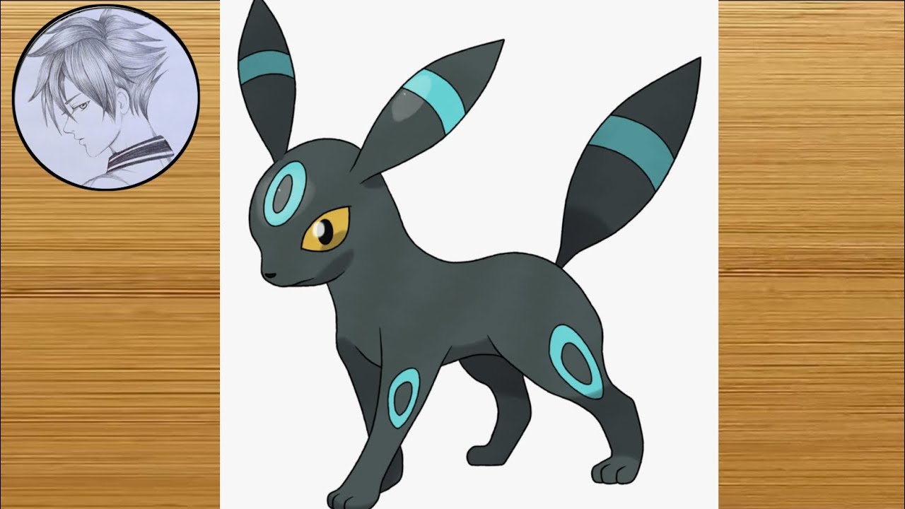 How to draw umbreon Pokemon easy step by step l all anime drawing art ...