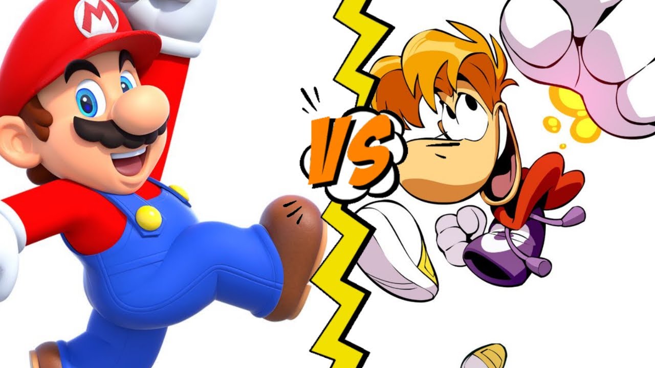 Mario Vs Rayman ( epic fight night ) - YouTube