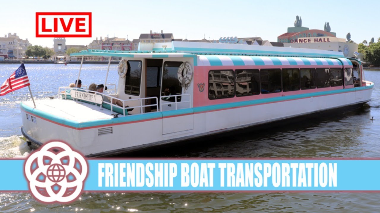 LIVE: Walt Disney World Friendship Boat Transportation - Epcot and ...