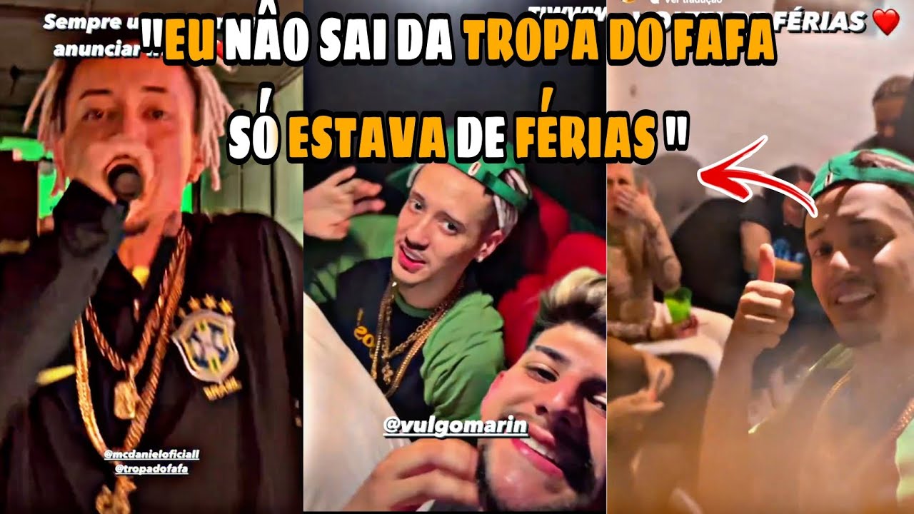 VULGO MARIN FALA PELA 1° VEZ SOBRE A SAÍDA DA TROPA DO FAFA - YouTube