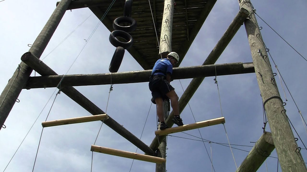 FIU TRAC Ropes Course - Tower - YouTube