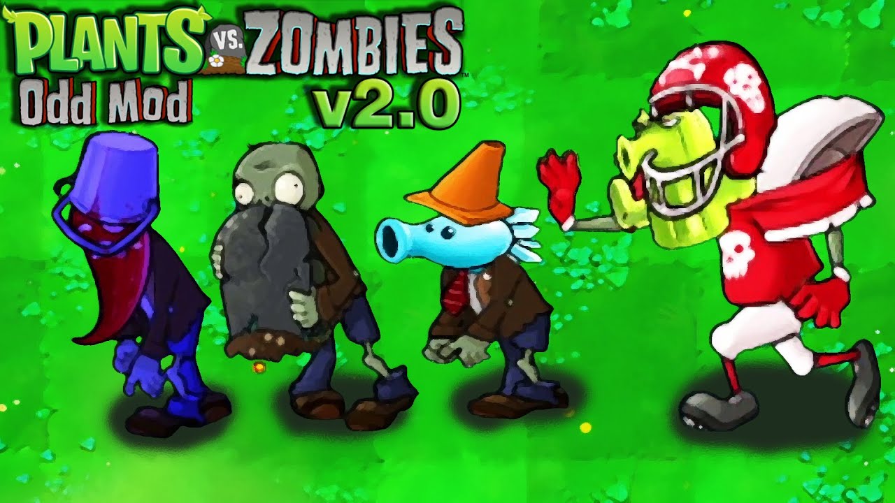 Plants Vs Zombies ODD MOD v2.0 | Gameplay Night Level 2-1 to 2-9 - YouTube