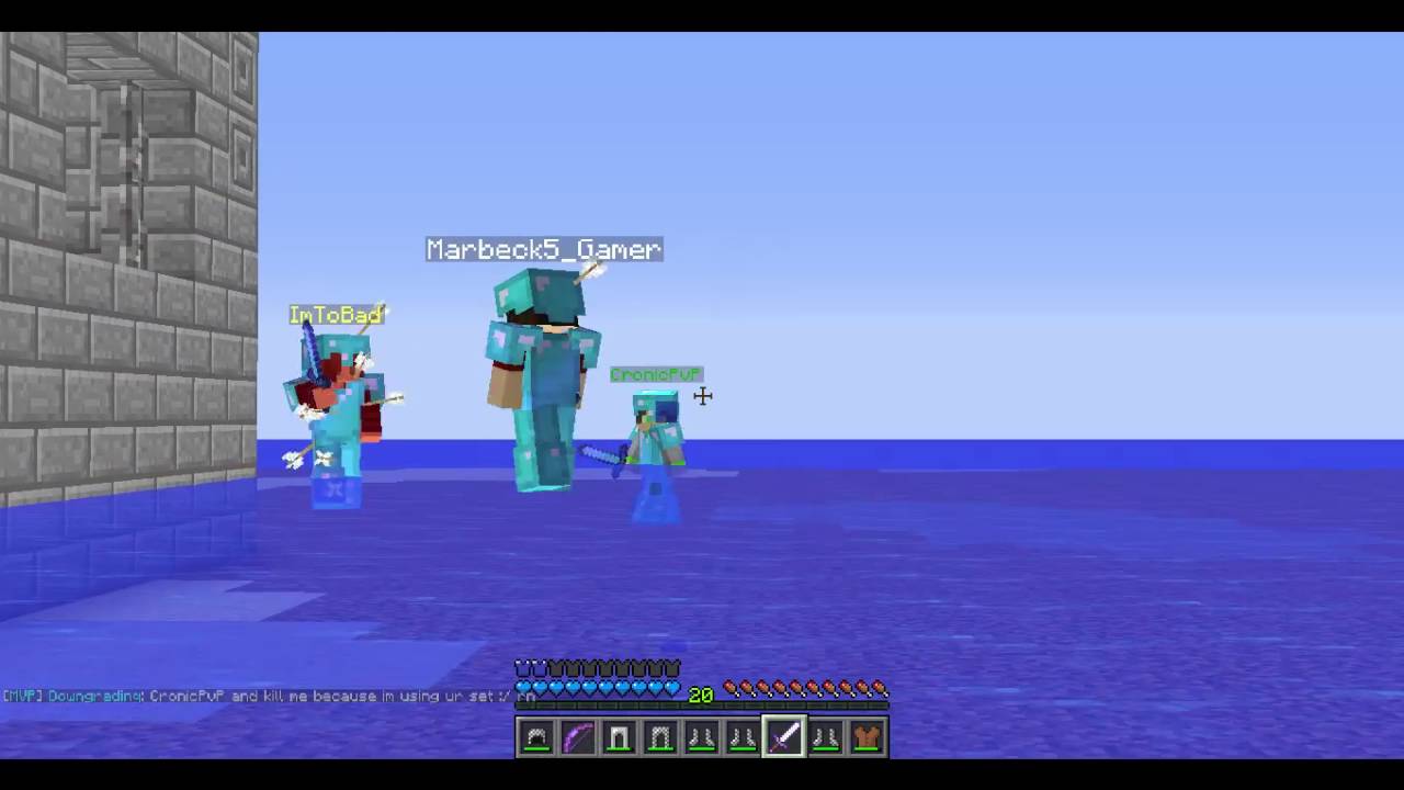 Mineverse KitPvp hacker: Marbeck5_Gamer - YouTube
