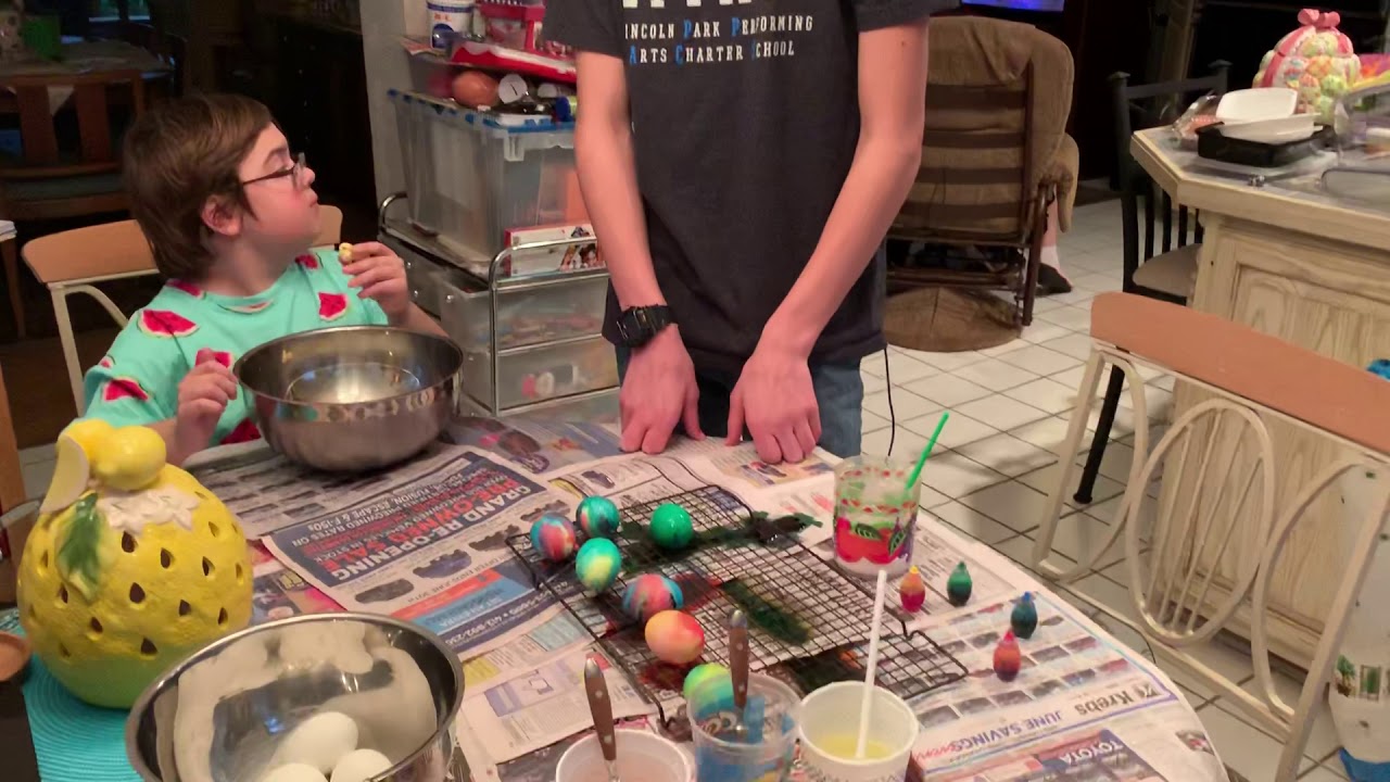 Volcano egg dyeing method with Gino Easter 2019 - YouTube