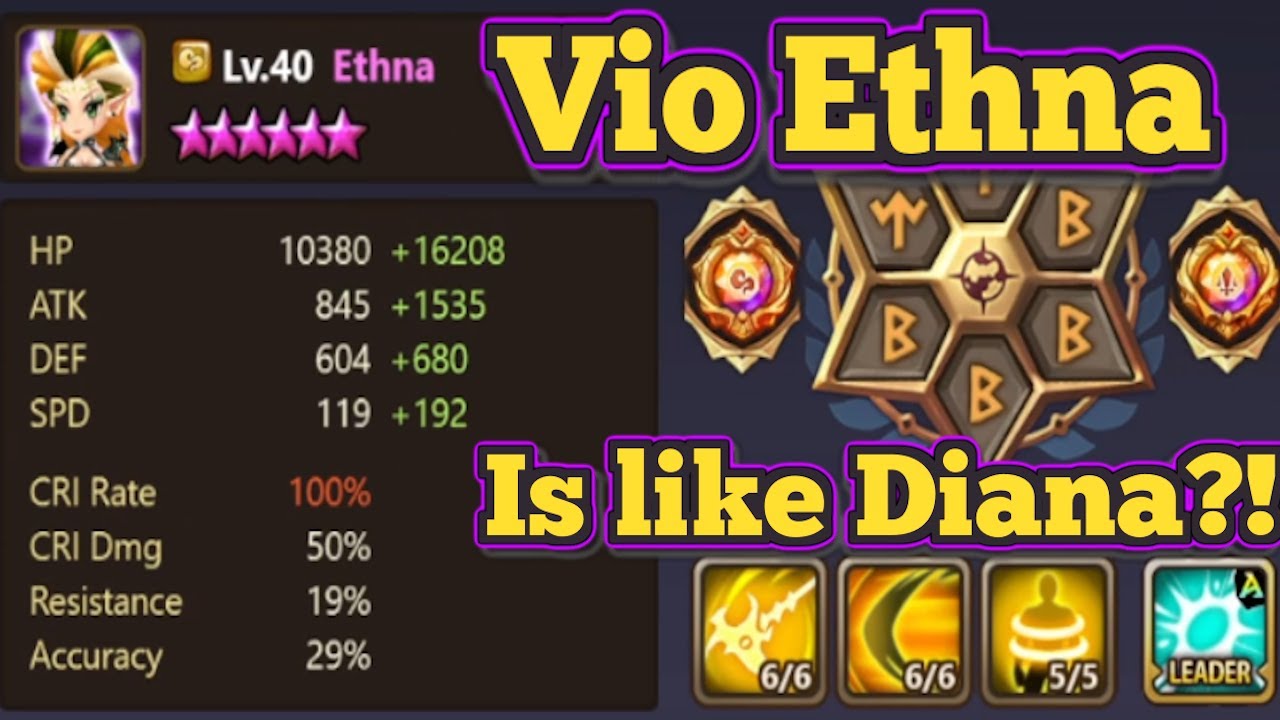When Violent Ethna Becomes a Diana, Infinite Turns?! - Summoners War ...