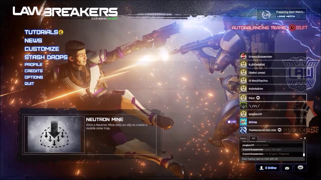 LawBreakers - Beta - First match - Pc Steam - YouTube