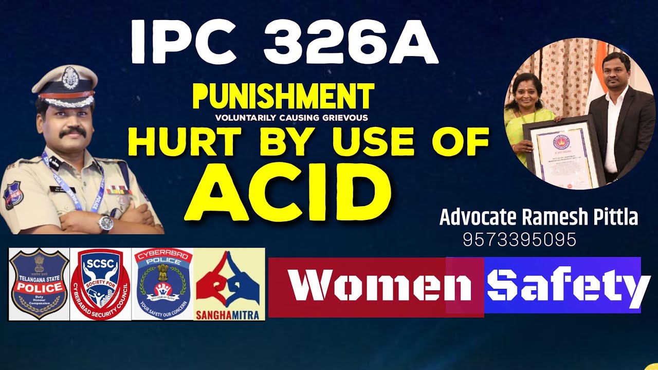 IPC 326A l Punishment For Acid Attack l Women Law #awarenesshub # ...
