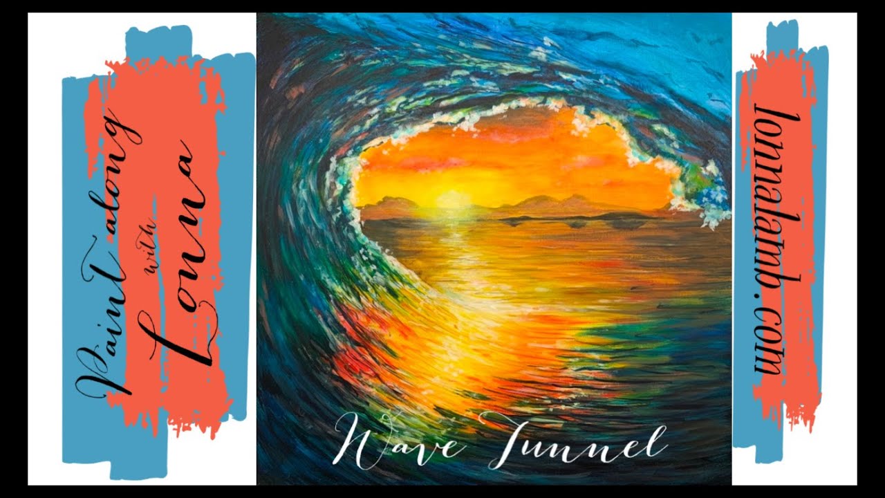 Acrylic Painting Wave Tunnel - YouTube