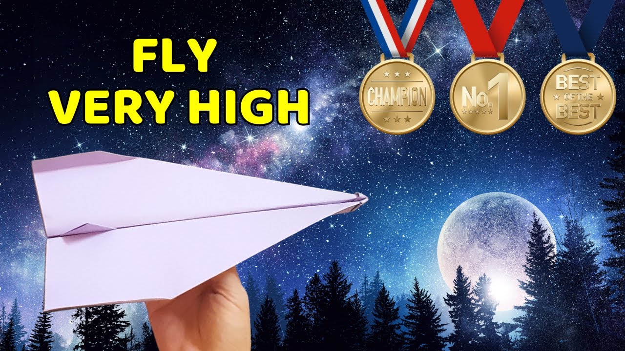 How to make Paper Plane Fly Very High #diycrafts #paperairplane # ...