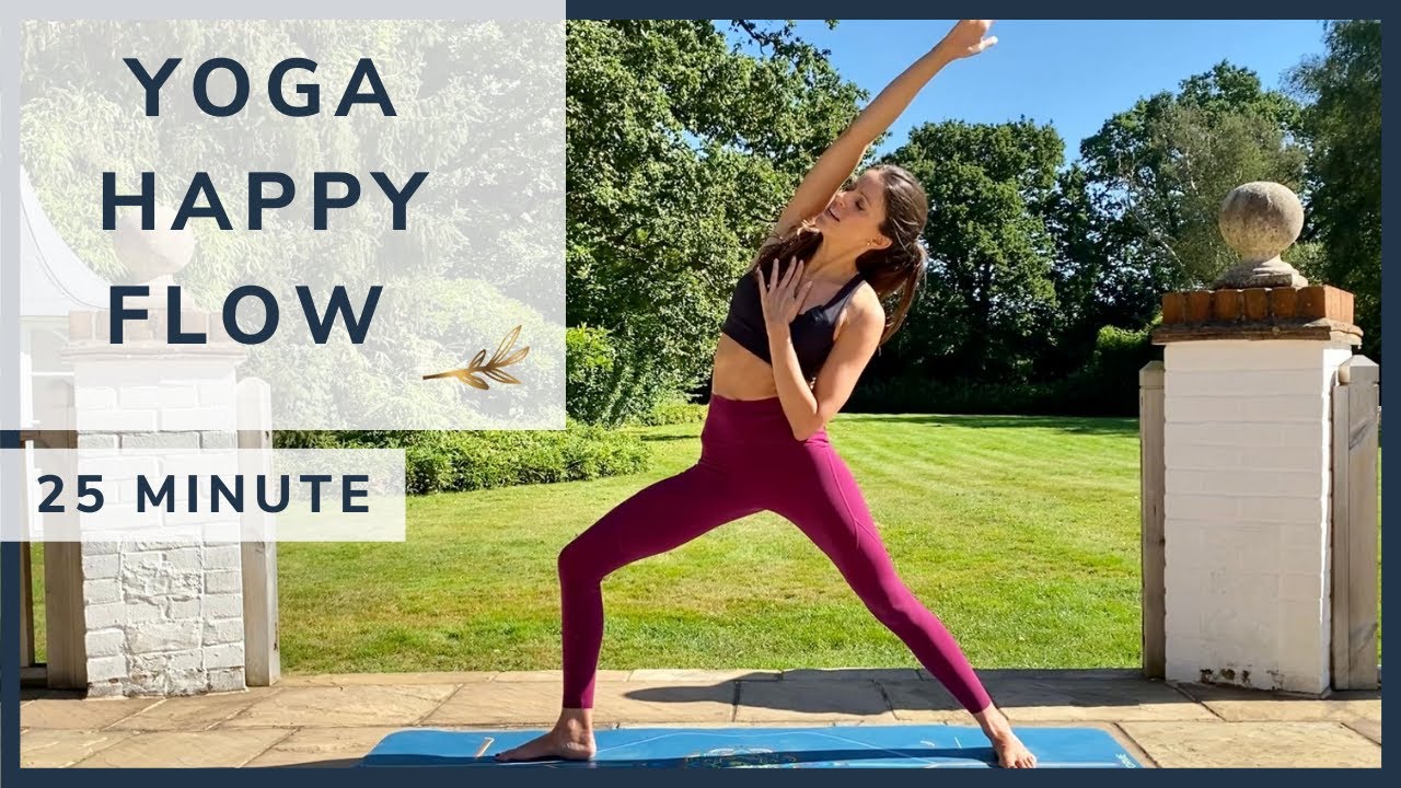 Yoga Happy Flow • All-level uplifting sequence • Yoga Happy • Hannah ...