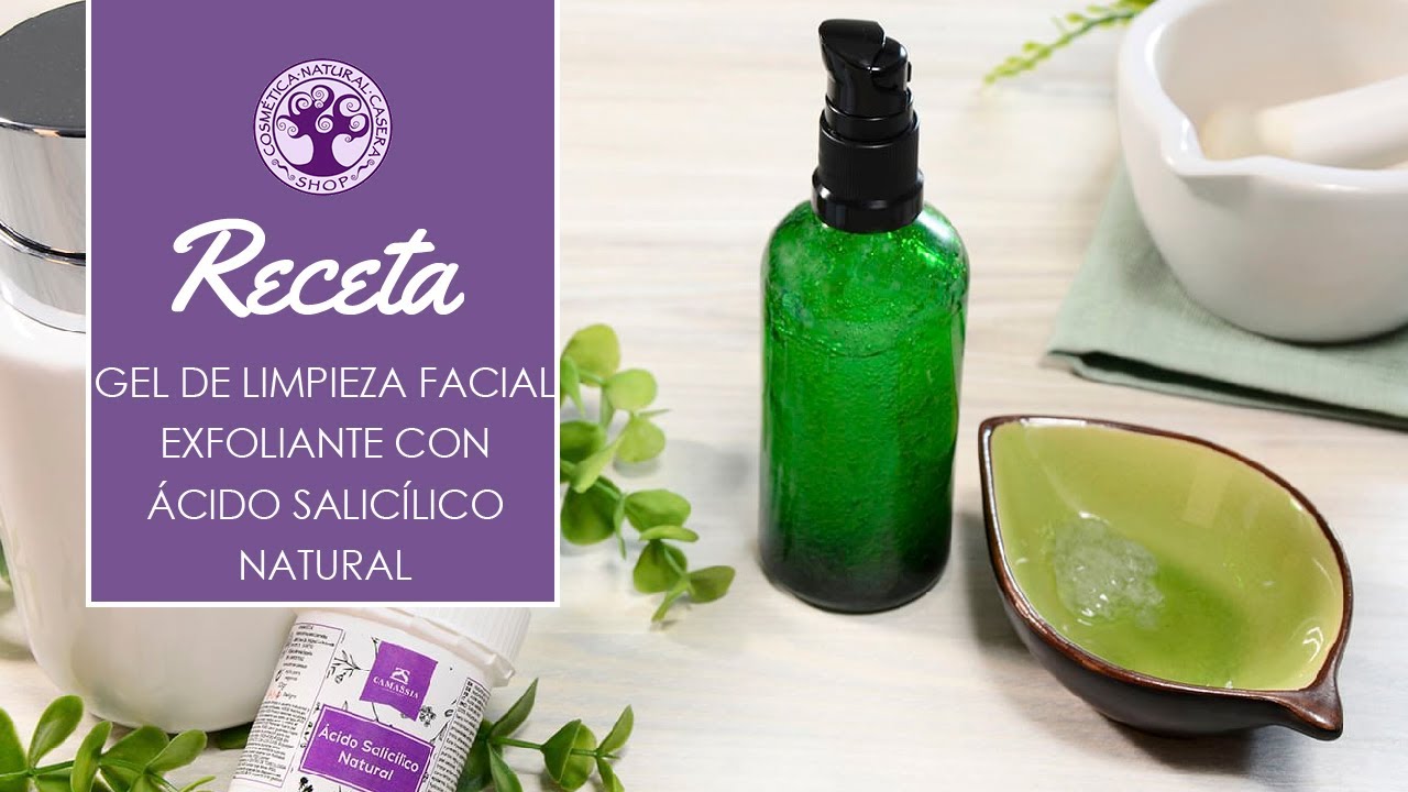 Gel de limpieza facial exfoliante con Ácido Salicílico Natural ...