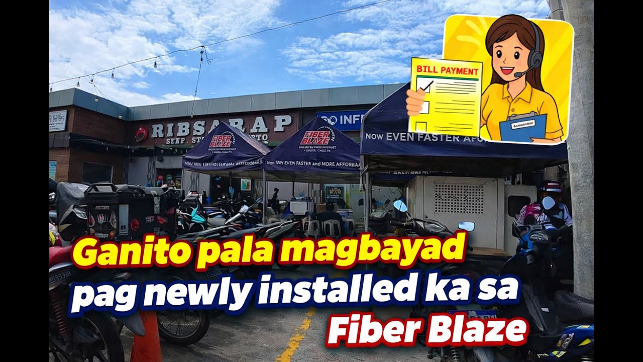 BAGONG INSTALLED NA INTERNET FIBER BLAZE GANITO PALA ANG FIRST PAYMENT ...