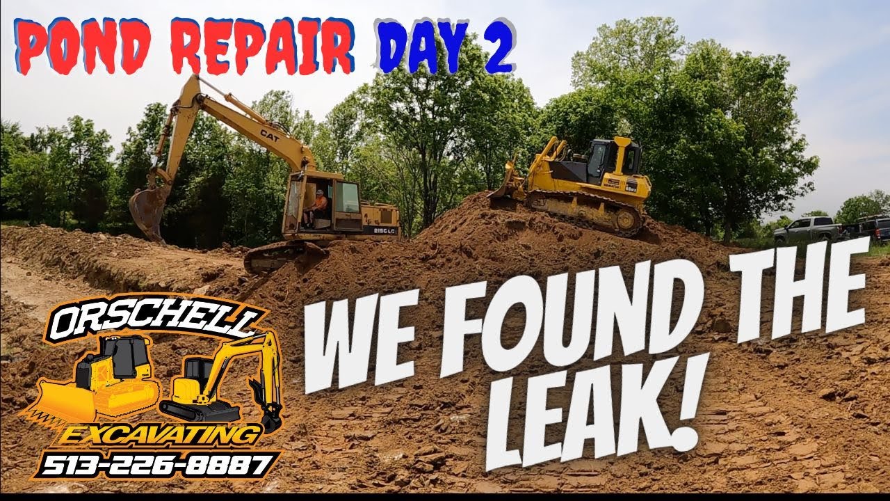 We found the leak! Starting the Excavation on the new keyway in the ...