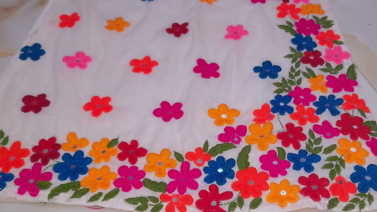 hand embroidery design for all over jamar sundor hater kaj kora design ...