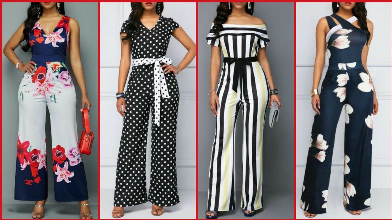 Top Trending And Demanding Printed Jumpsuits Design - YouTube
