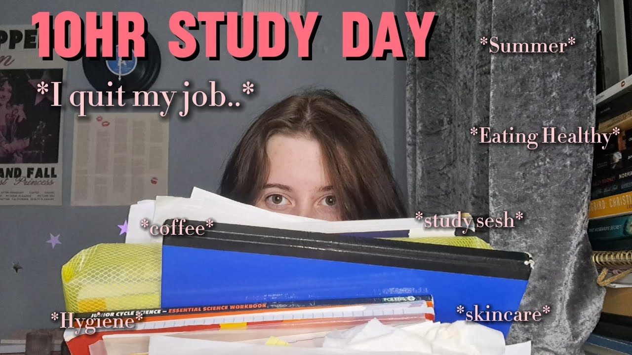 🎀I QUIT MY JOB || 10HR STUDY DAY ☀️ || skincare, study, girl talk ...
