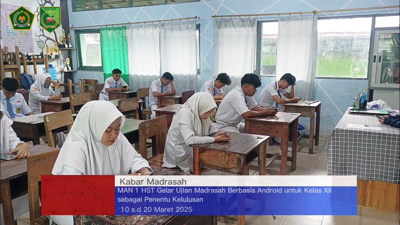 MAN 1 HST Gelar Ujian Madrasah Berbasis Android untuk Kelas XII sebagai ...
