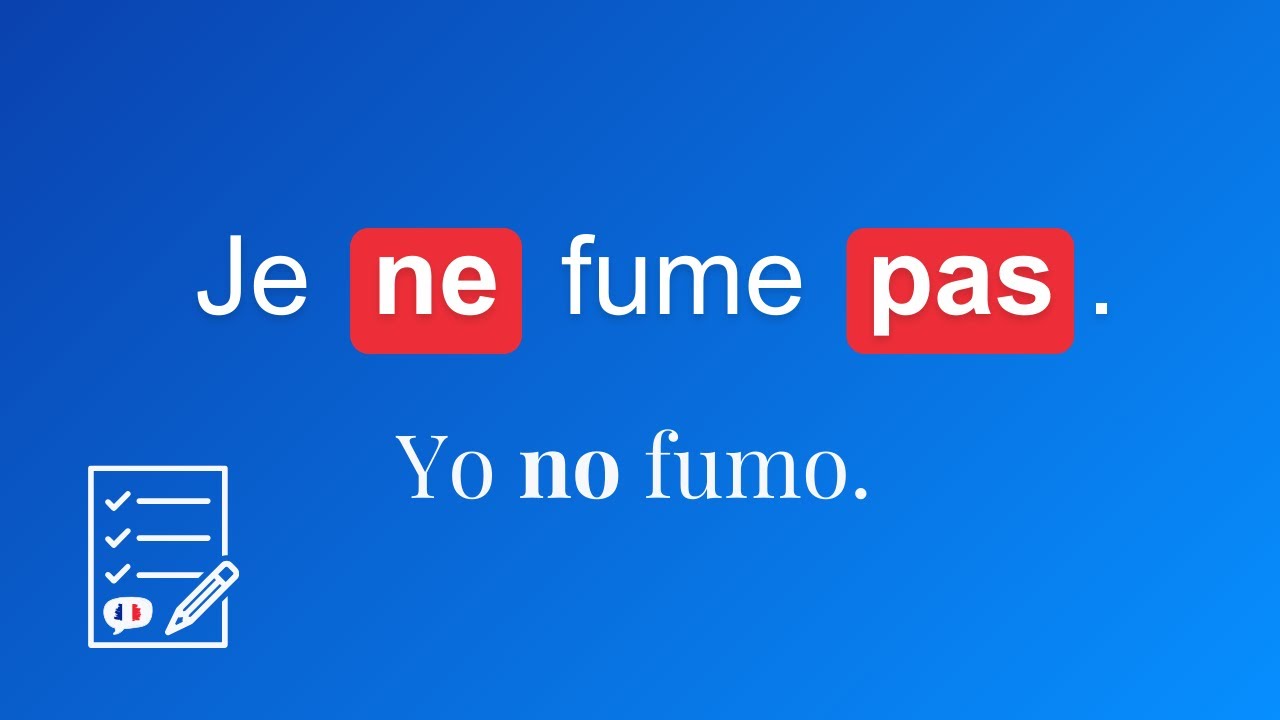 La Negación En Francés 📝 15 Ejercicios + Vocabulario - YouTube
