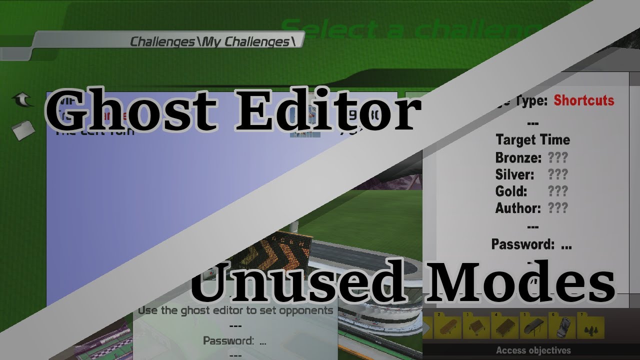 Trackmania ESWC Ghost Editor Tutorial and Unused Modes - YouTube