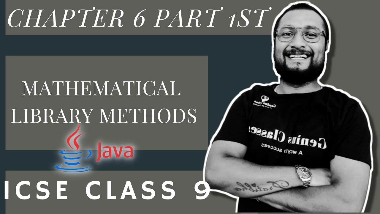 Mathematical Library Methods Basic Concept L Class 9th Icse L Part 1 L In Hindi L Bluej By Ak47