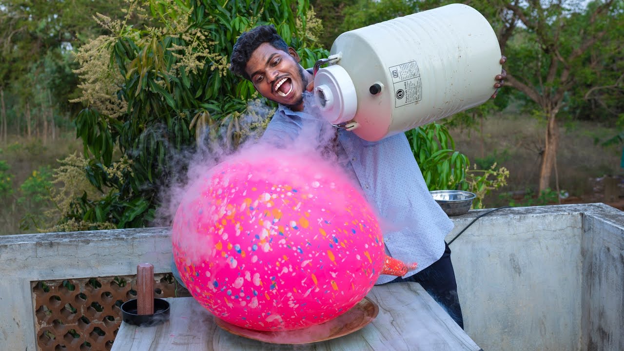 என்னடா Experiment இது ...😱 Monster Balloon VS Liquid Nitrogen... - YouTube