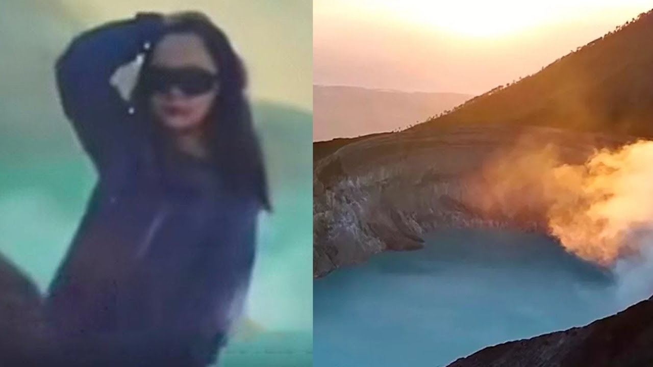 Tourist fatally falls 250ft into Indonesia volcano crater while posing ...