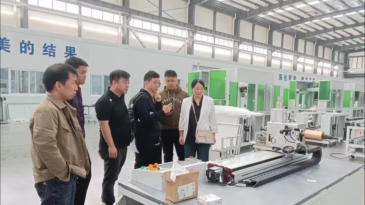 ESS and EV lithium battery module automatic assembly line - YouTube