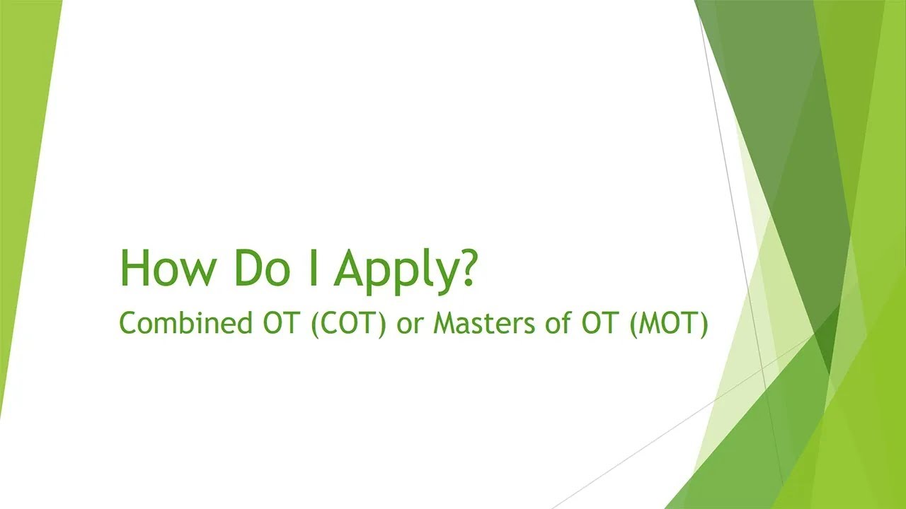 EMU Occupational Therapy Program: COT or MOT - YouTube