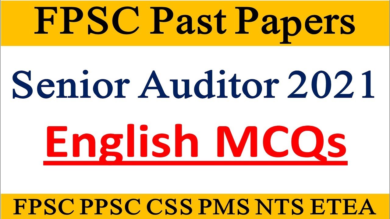 FPSC English MCQs Past Papers|| FPSC Test Preparation|| FPSC English ...