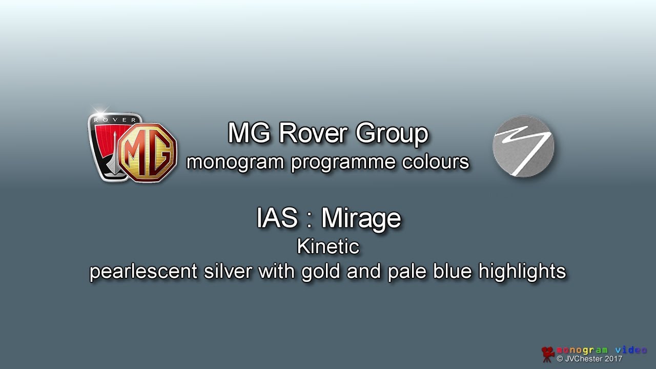 MG-Rover Monogram IAS Mirage Kinetic - YouTube