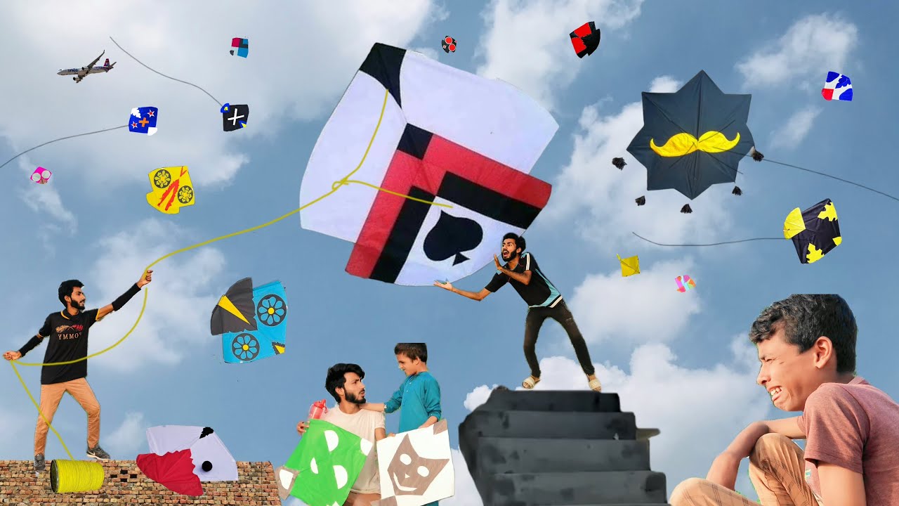 Kite Flying Boys | Kite Challenge Vs kite 😱Story - YouTube
