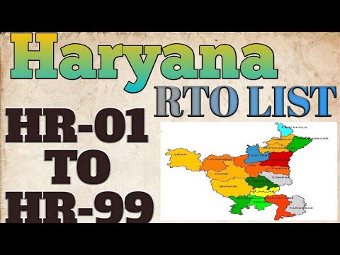 Haryana RTO code list || Haryana RTO code details || Haryana All ...