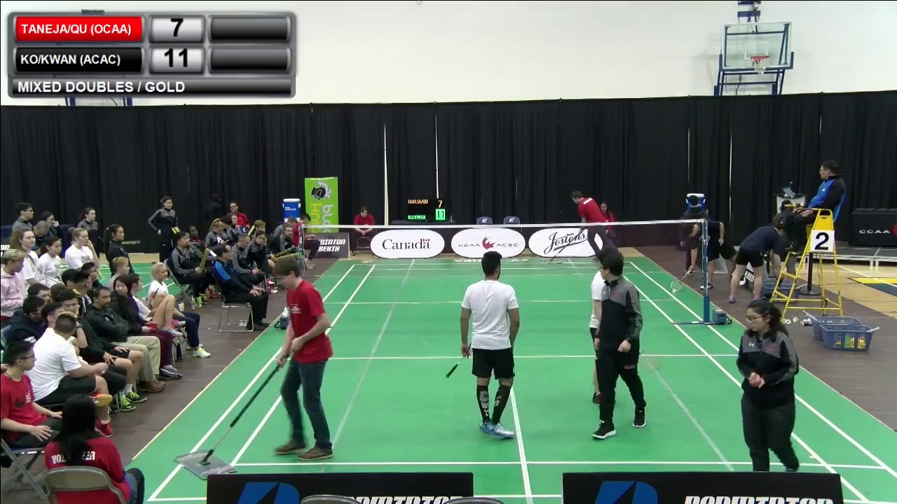 2018 CCAA Badminton National Championships - Mixed Doubles Gold Medal ...