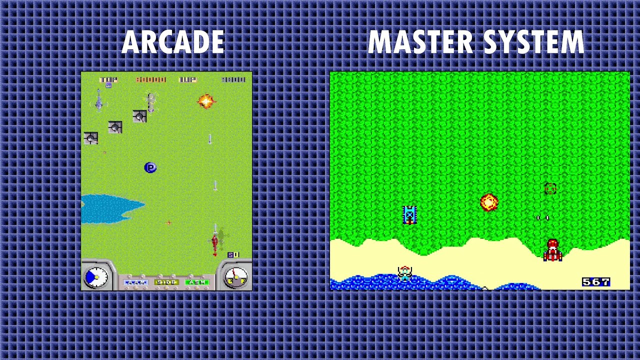 Arcade Vs Master System - Action Fighter - YouTube