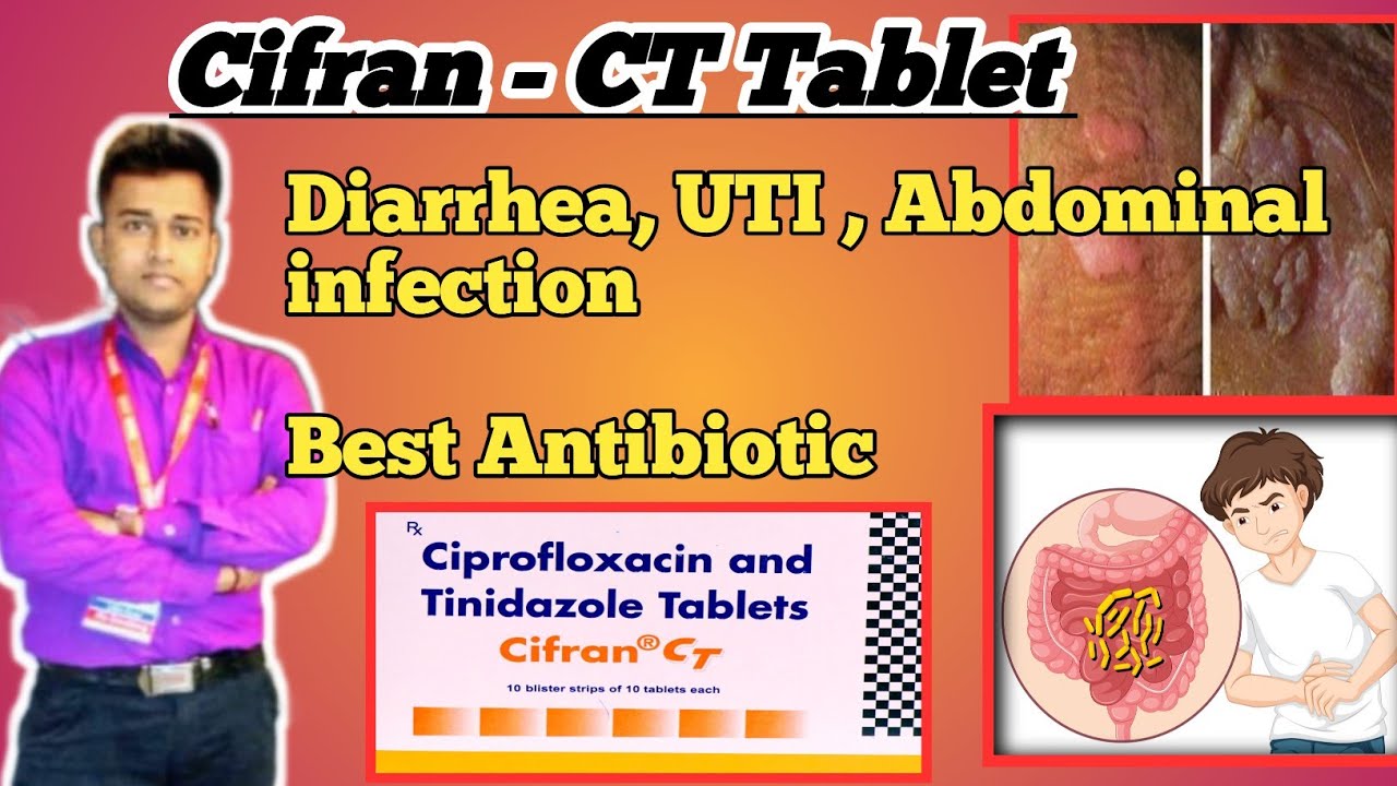 Cifran CT Tablet Uses in Hindi/ Ciprofloxacin and Tinidazole Tablets ...
