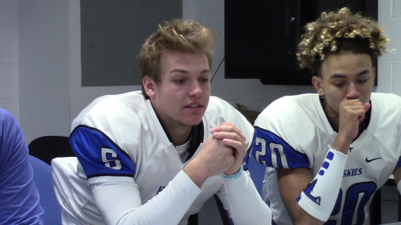 Tuscarora Press Conference after 40-27 loss to Highland Springs in ...