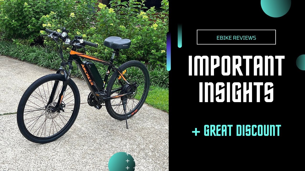 important Key Details: ANCHEER Electric Bike 500W 26'' Commuter Ebike ...