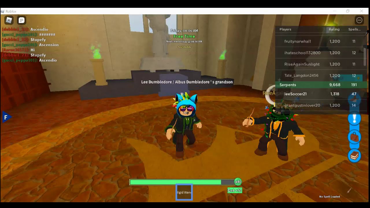 How to get the spell Diffindo in Ro-wizard (Roblox) - YouTube