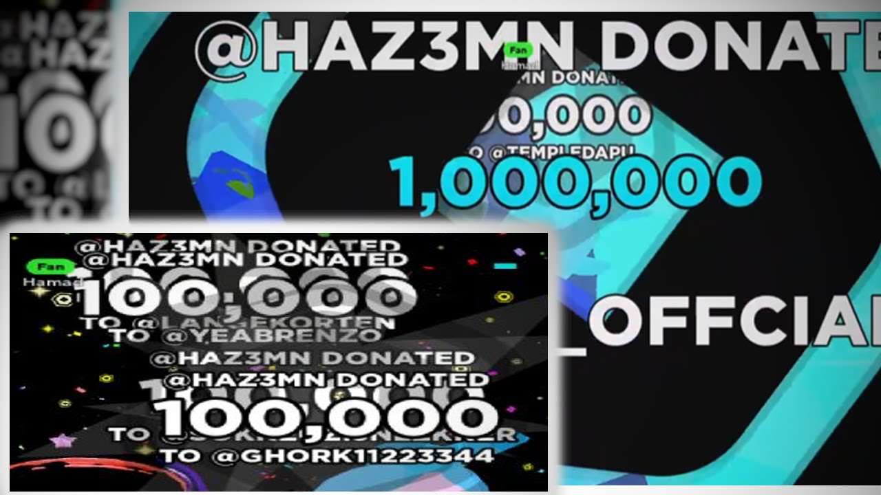 Watching Hazem nuking 100k Robux donations, meanwhile I never get a ...