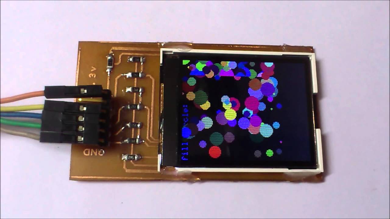 ST7735 LCD demo - YouTube