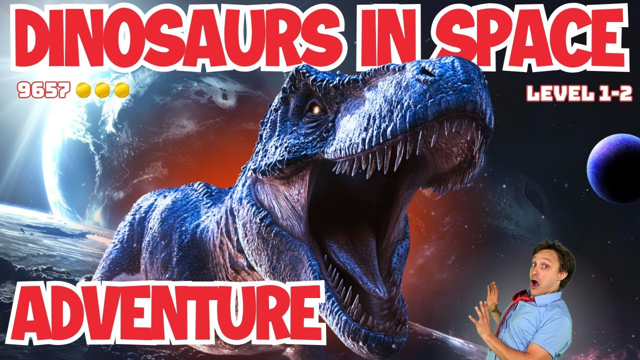Dinosaurs In Space Adventure 🦖 | Kids Brain Break, Fitness Exercises ...