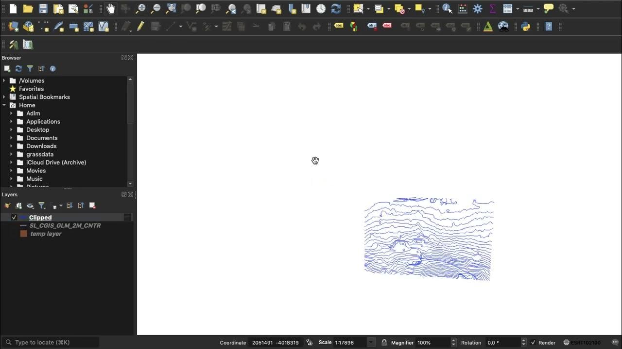 How to export contours with elevation into AutoCAD using QGIS - YouTube